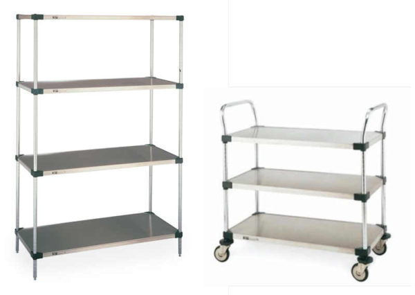 Metro Super Erecta Solid Shelving | Stainless & Galvanized Shelves Canada